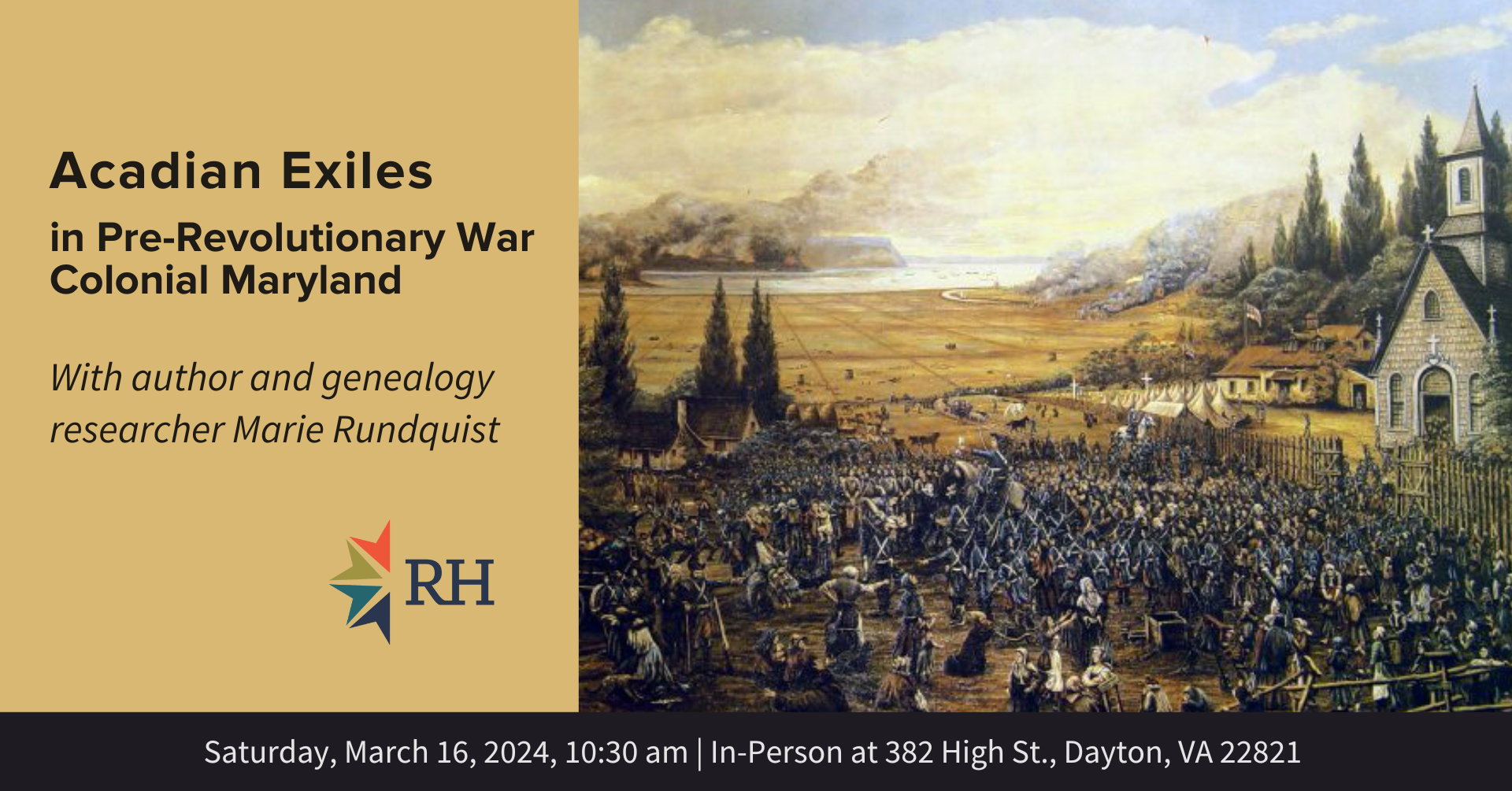 Acadian Exiles - Rocktown History